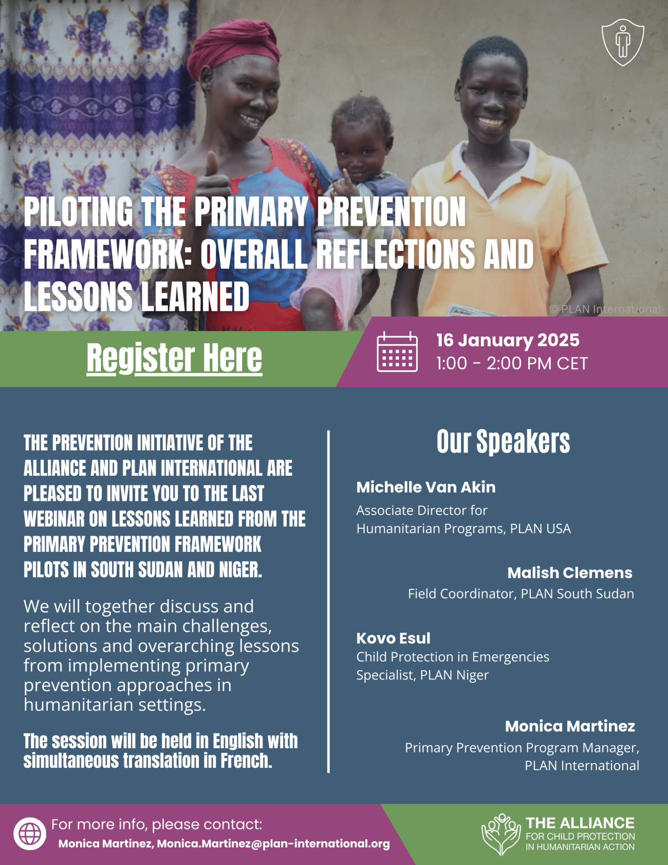 Webinar | Piloting the Primary Prevention Framework: Overall Reflections and Lessons Learned ...